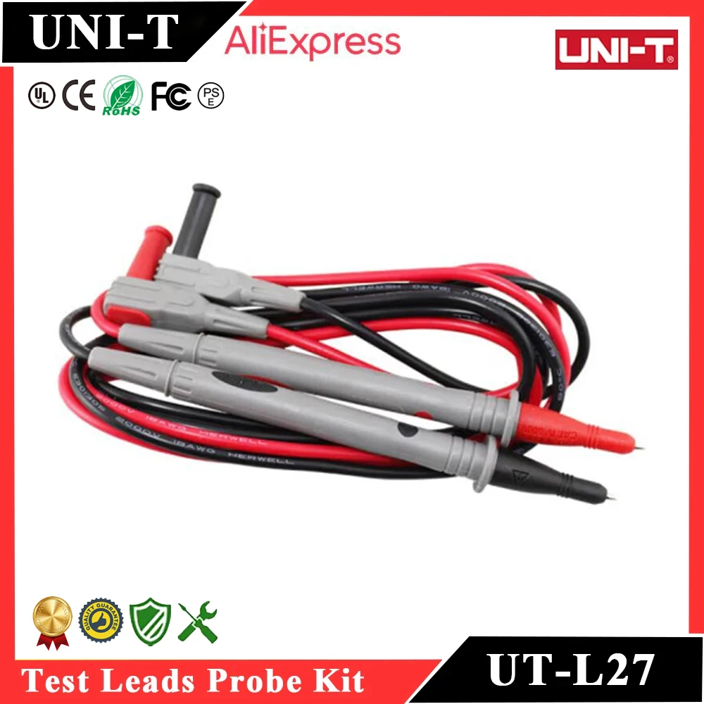 UNI-T-UT-L27-Extension-Test-Leads-Probe-Kit-for-Multimeter-Clamp-Meter ...