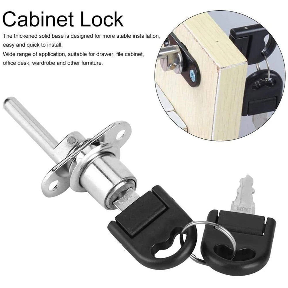 1pcs-Office-Desk-Triple-Lock-Triple-Drawer-Lock-Head-Linkage-Lock ...