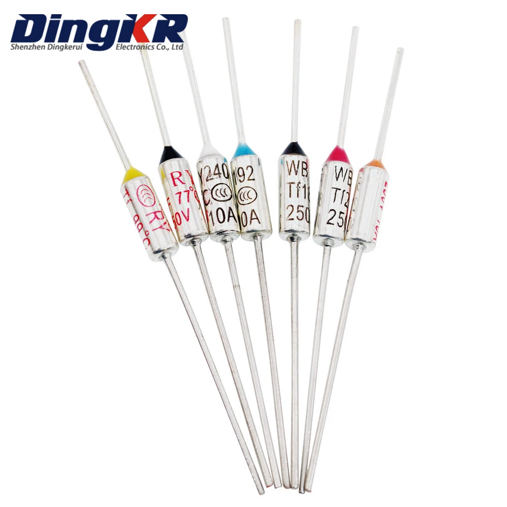 Thermal Fuse RY TF10A 250V Temperature/99C 113C 115C 169C 172C 184C ...