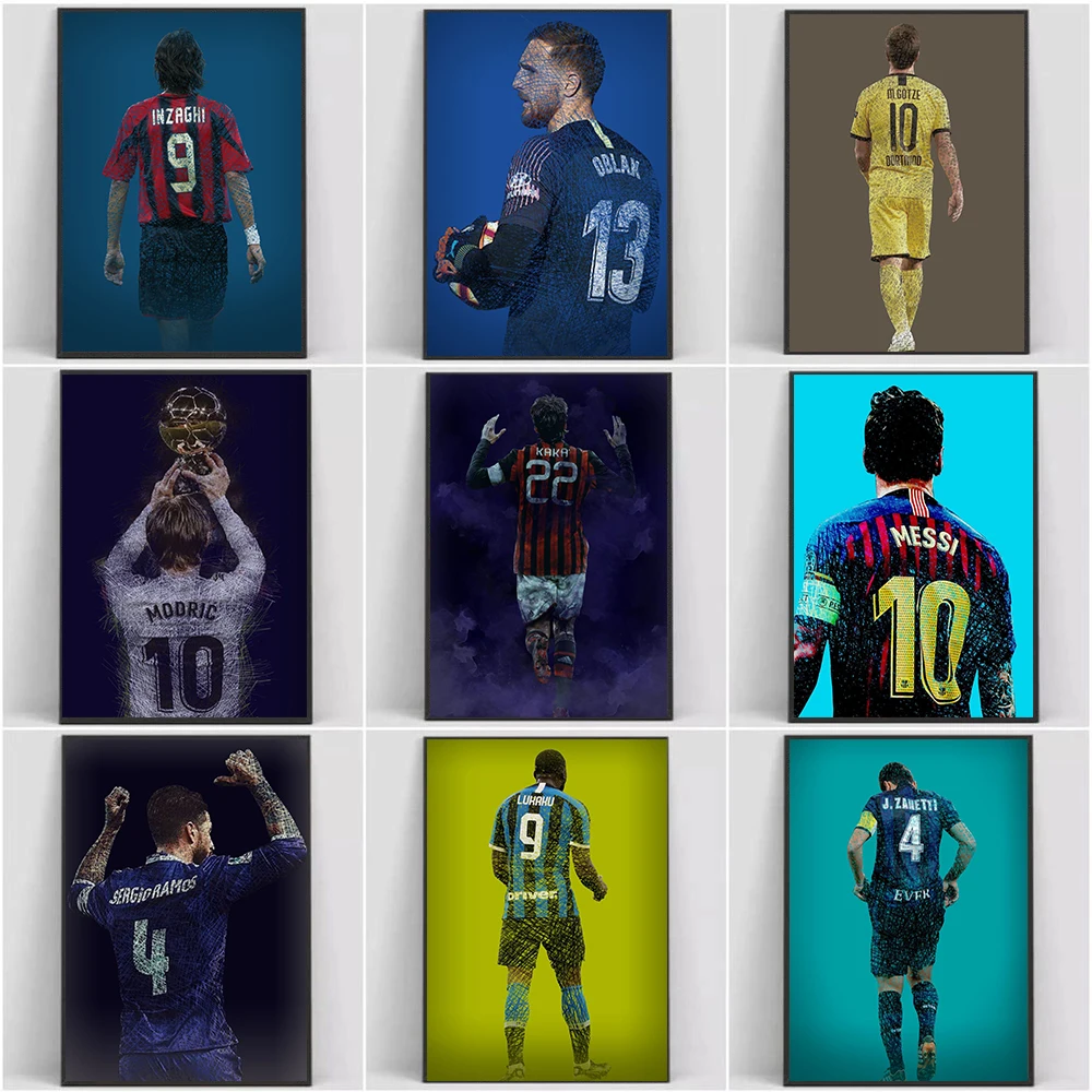 Athlete-Figure-Painting-Wall-Art-Poster-Printing-Athlete-Canvas ...