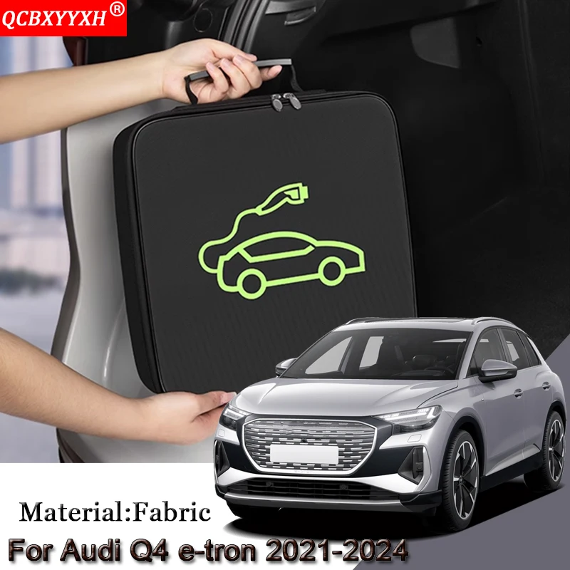 EV-Car-Charging-Cable-Storage-Carry-Bag-For-Audi-Q4-e-tron-2021-2024 ...