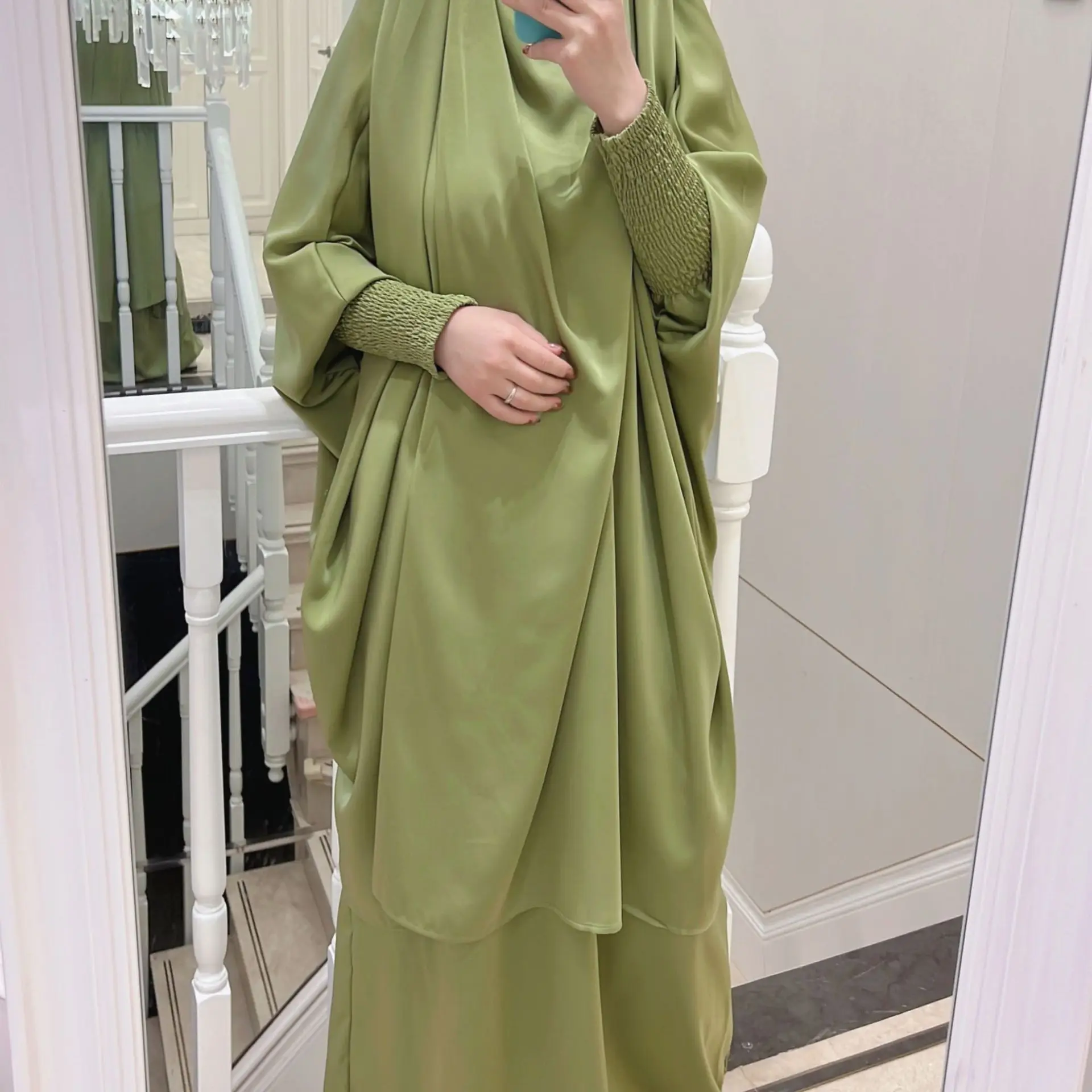Ramadan-Long-Women-Abaya-Set-Prayer-Dress-Islam-Djellaba-Clothes ...