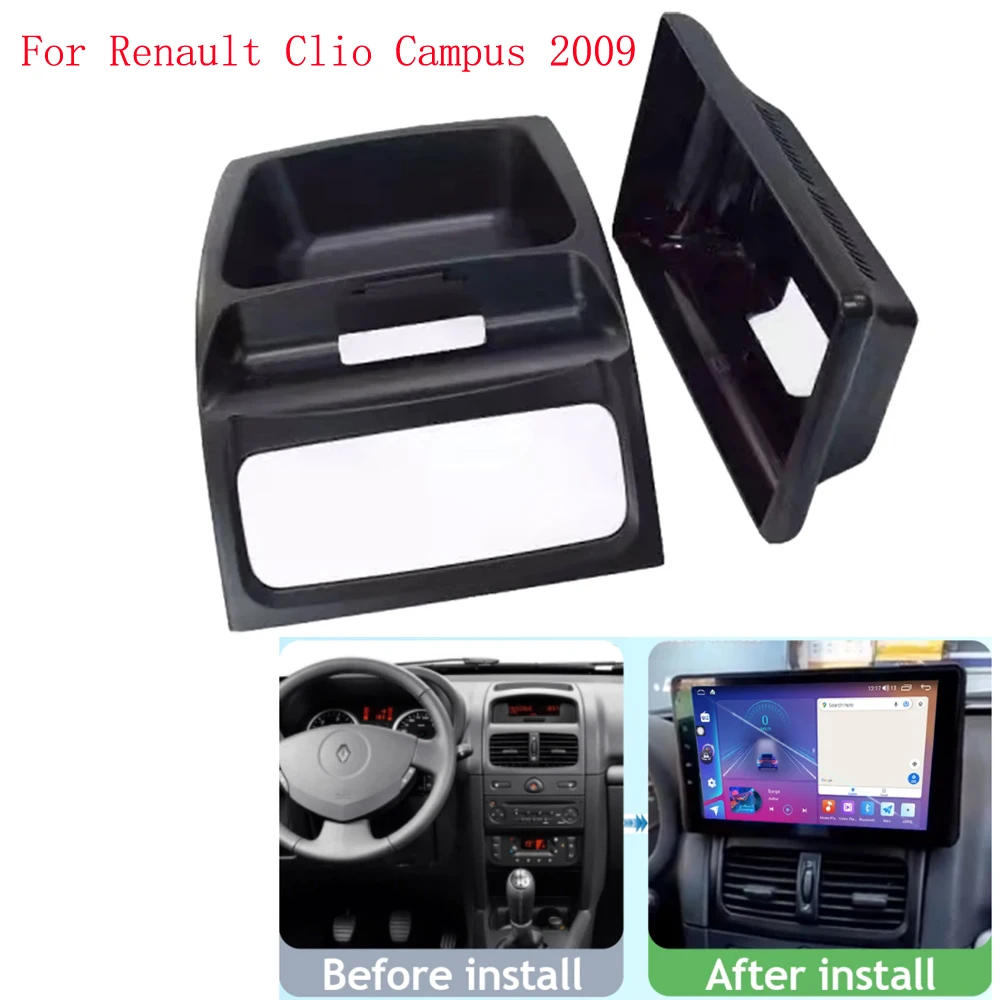 9 pulgadas para Renault clio 2 2014 hatchback Radio de coche marco ...