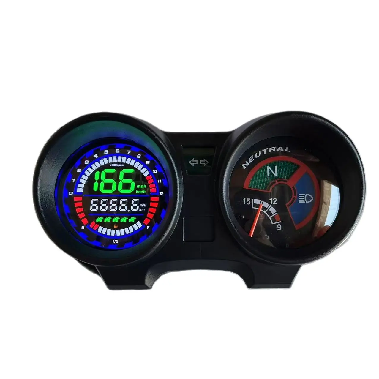 2023-Digital-Dashboard-LED-Electronics-Motorcycle-RPM-Meter-Speedometer ...