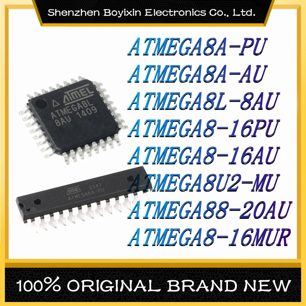 Atmega8a-au Qfp-32 16mhz 8kb Original Genuine 8-bit Microcontroller-mcu ...