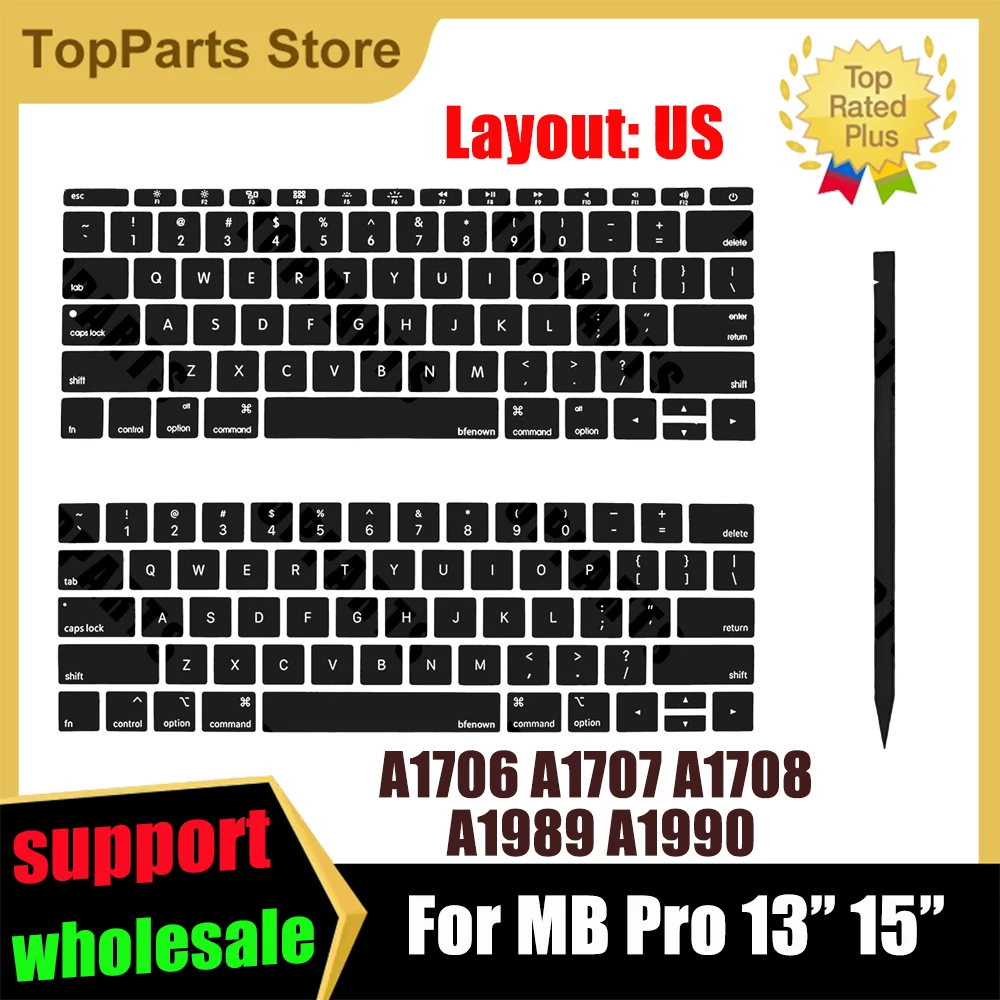 New-laptop-Keyboard-keys-keycap-Us-English-For-Macbook-Pro-Retina-13-15 ...