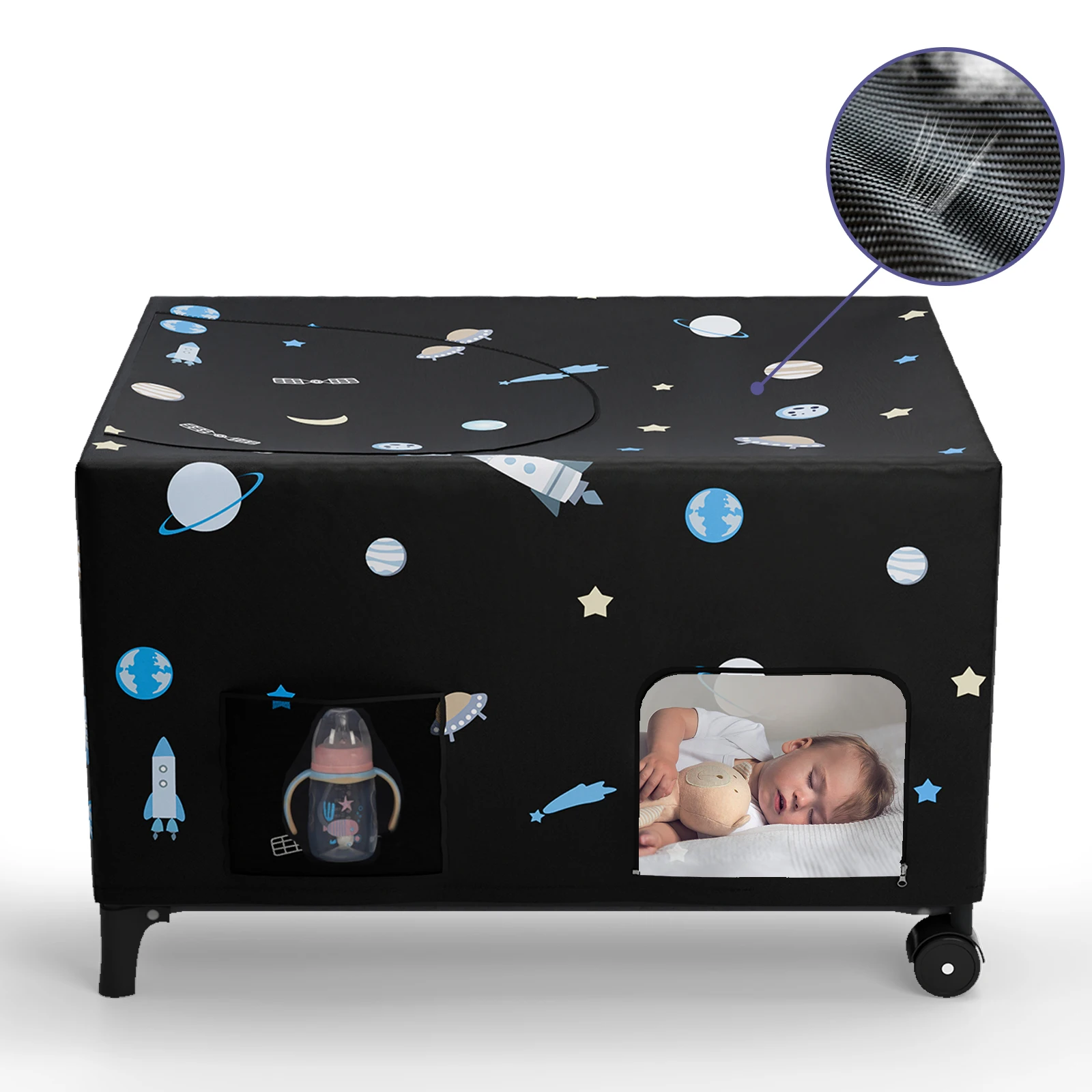 Blackout Cover for Crib Blackout Cover for Breathable Baby Netting ...