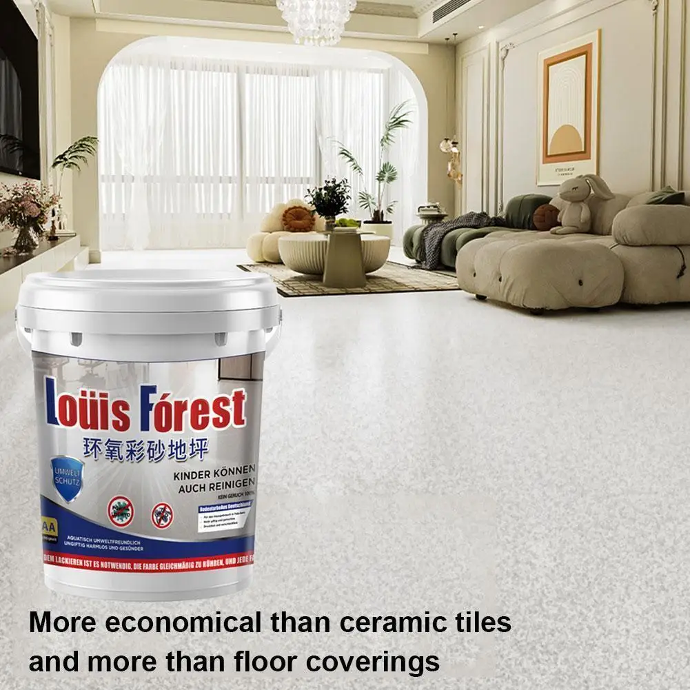 High-Gloss Marble Effect Epoxy Floor Coating Waterproof Floor Paint ...