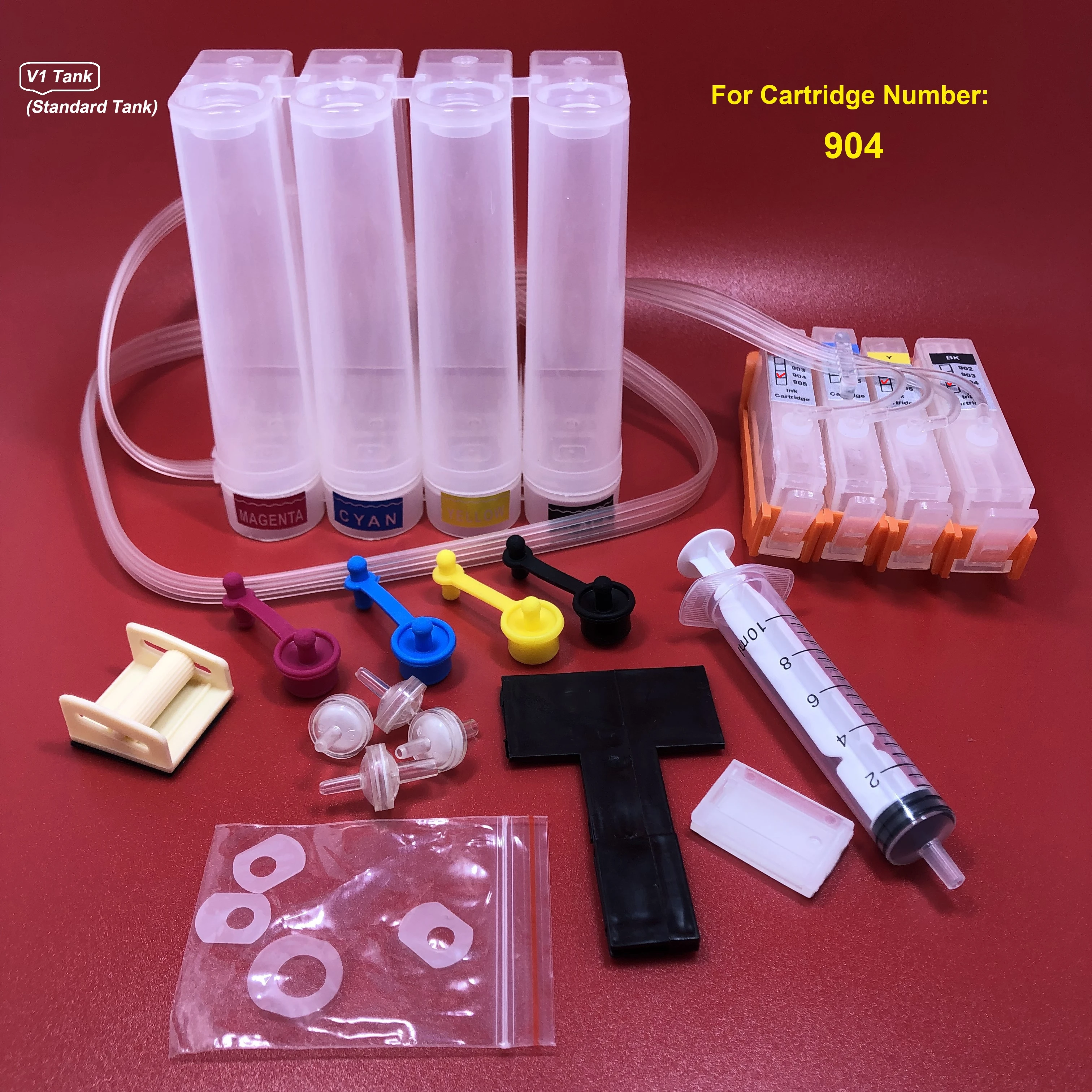 904XL CISS Ink Cartridge with Permanent chip for HP 904 904XL for HP ...