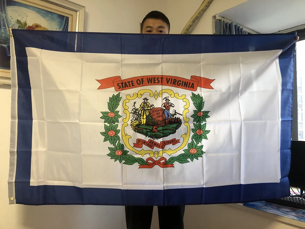 SKY FLAG West Virginia Flag 90x150cm USA West Virginia Flag 3x5ft ...