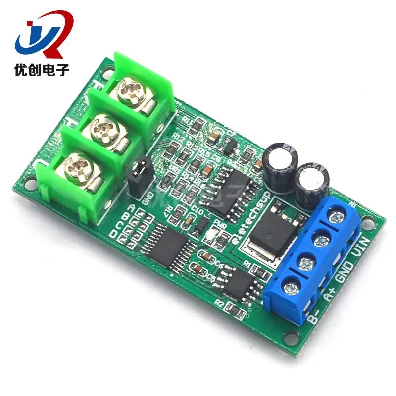 소형 RTD PT100 RS485 신호 송신기 PT100 MODBUS RTU AD 변환기 PT100 RS485 수집 모듈 ...