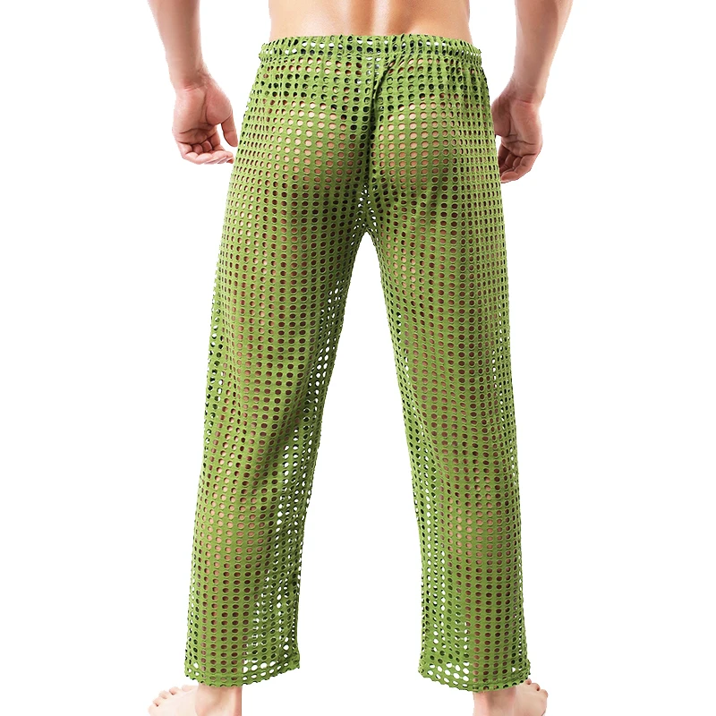Men-s-Sexy-Soft-Mesh-Sheer-See-through-Stretch-Pants-Trousers-Sleepwear ...