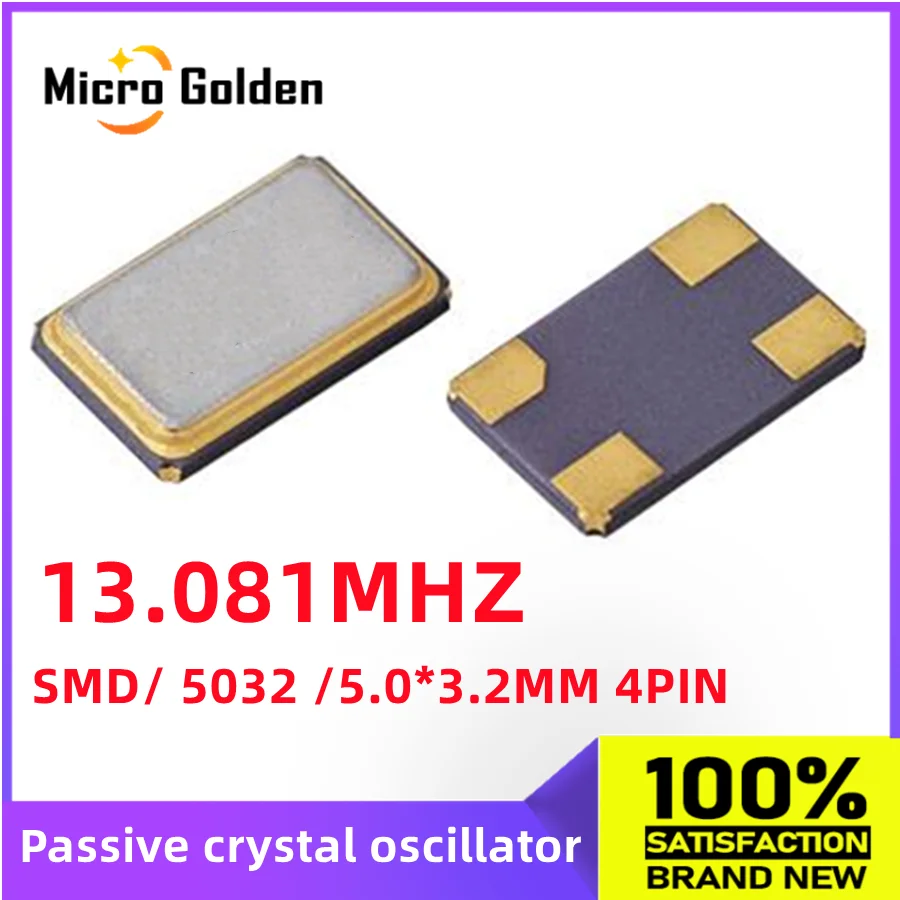 (10pcs) 13.081M 13.081MHZ 5032 5.0*3.2mm SMD Passive Crystal Oscillator 4pin Quartz Resonator ...