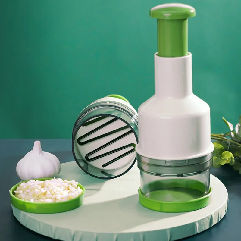 Manual-Onion-Chopper-Stainless-Steel-Garlic-Presser-Food-Crusher-Cutter ...