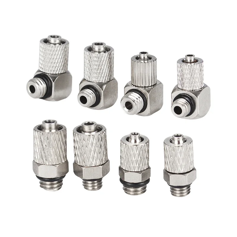 Micro Trachea Quick Connector Elbow 90 Degree Straight Through PC4-M5 ...