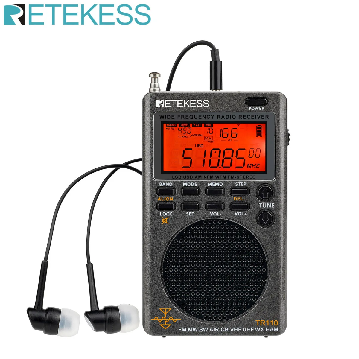 Retekess-TR110-Radios-Portatil-AM-FM-Receptor-De-R-Dio-De-Ondas-Curtas ...