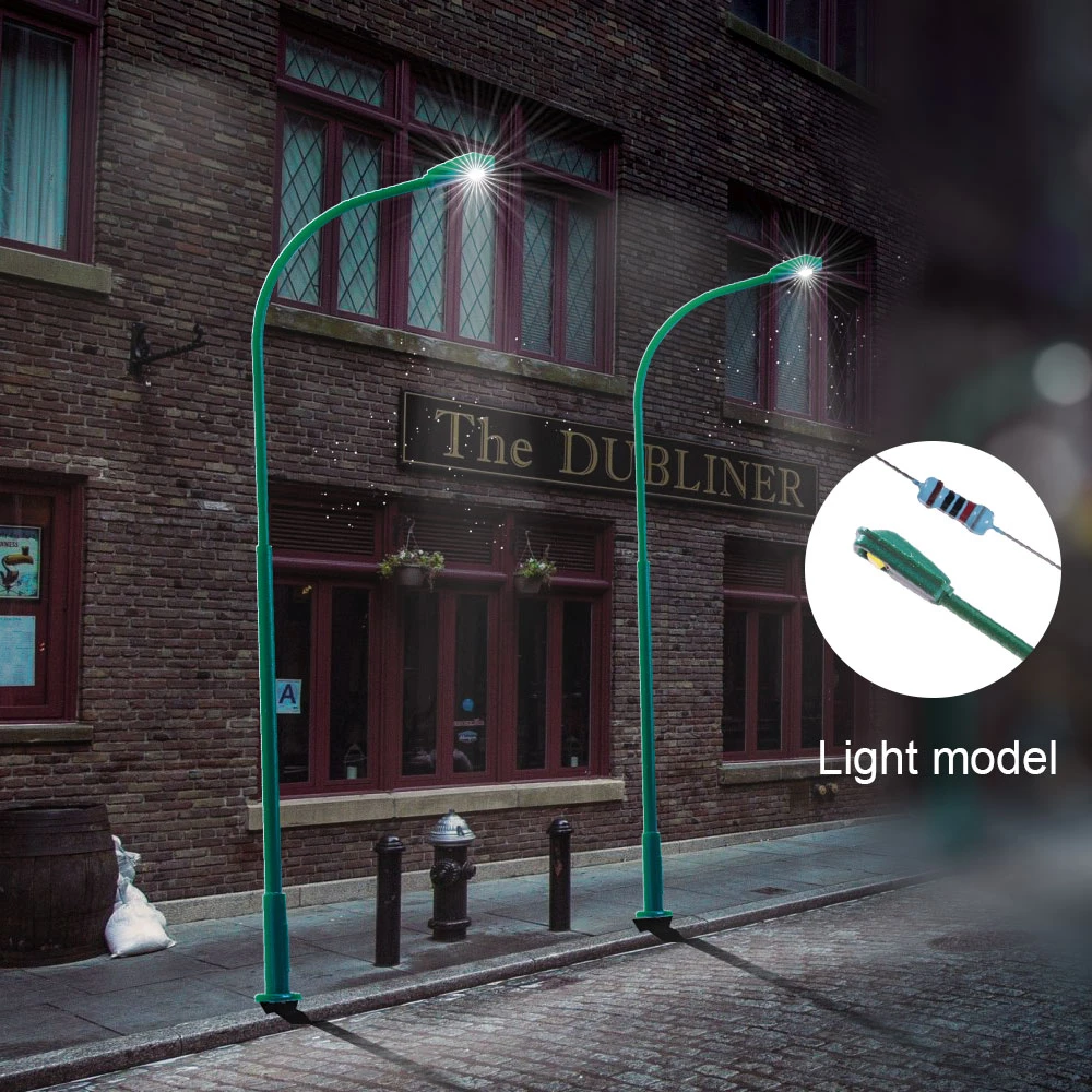 Mini Lamp Model Street Light For Scale HO Train Raliway Scene Layout ...