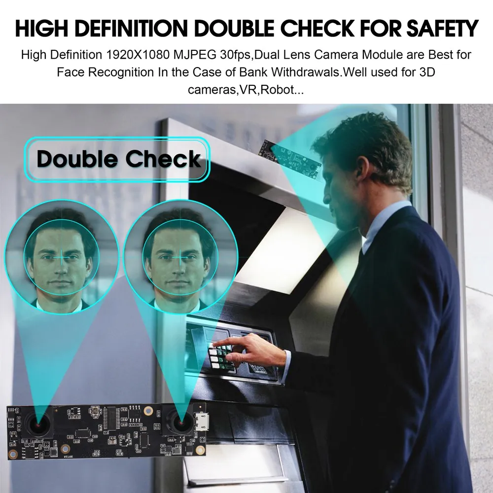 ELP 2MP 1080P Aptina cmos sensor 3D Stereo Binocular Dual Lens Usb ...