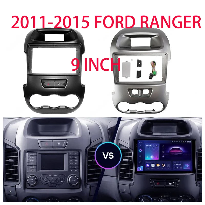 2 din car dvd frame for Ford Ranger 2011-2015 Car Radio Fascia Frame ...