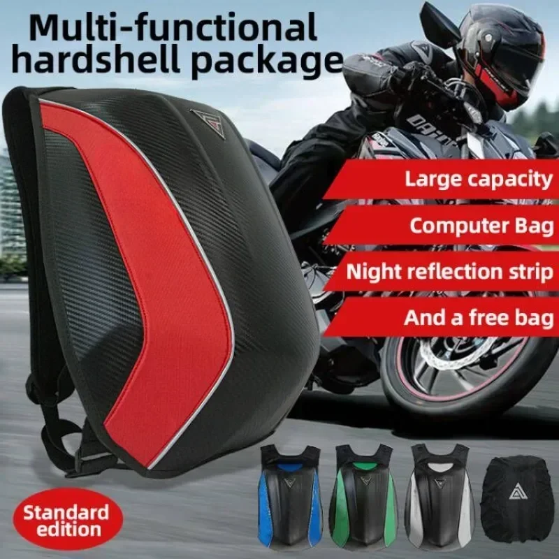 Motorcycle-Hard-Shell-Waterproof-Bag-Rider-Backpack-Carbon-Fiber ...