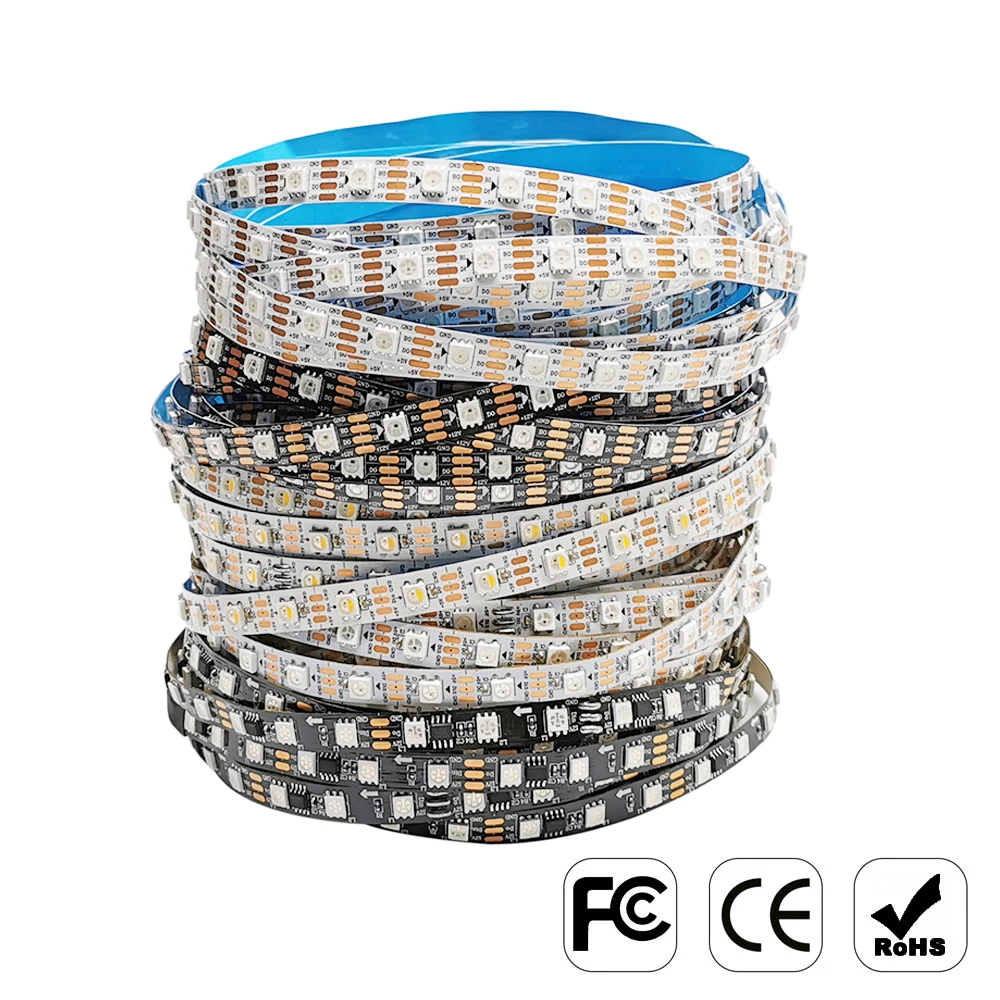 5M DC5V WS2812B WS2813 SK6812 DC12V WS2811 WS2815 Led Strip Light ...