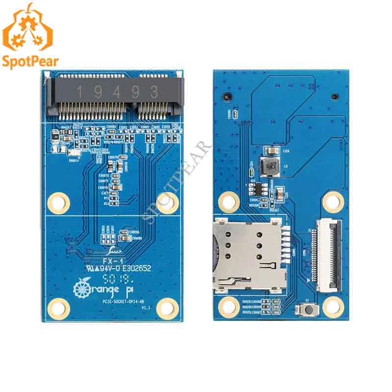 Orange Pi 4B Expansion board pcie socket opi4/4B development board to mini PCIE interface ...