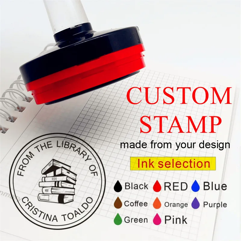 Round-Stamp-Personalized-your-own-Logo-Customized-Photosensitive-ink ...
