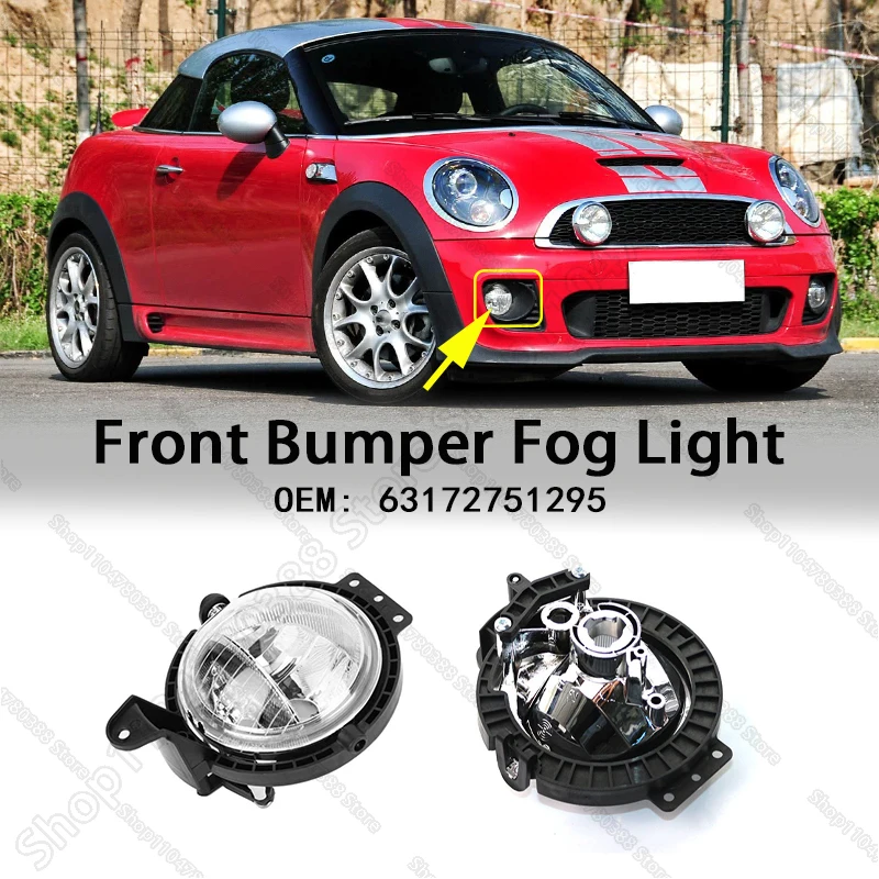 Front Fog Light Lamps (Without Bulb) For 2007-2015 BMW Mini Cooper (R55 ...