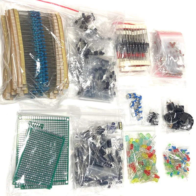 1818PCS DIY Electronics Components Kit Assortment Resistors ...