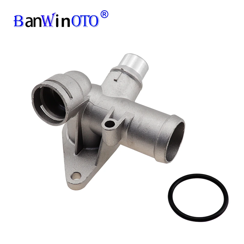 06B121132E-Aluminium-Engine-Cooling-Radiator-Coolant-Hose-Connector ...