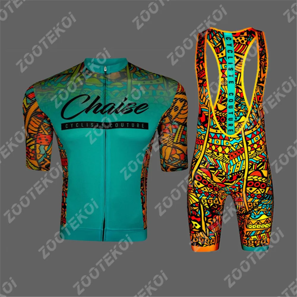 Chaise Pro Team Jersey Set Mens Cycling Clothing Short Sleeve Kit Race ...