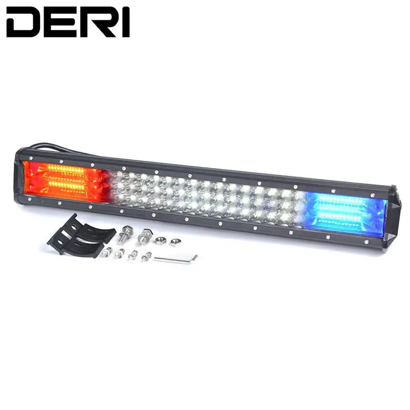 Led Light Bar Spot Flood Warning Strobe 20 Inch Led Work Fog Beam Lamp ...