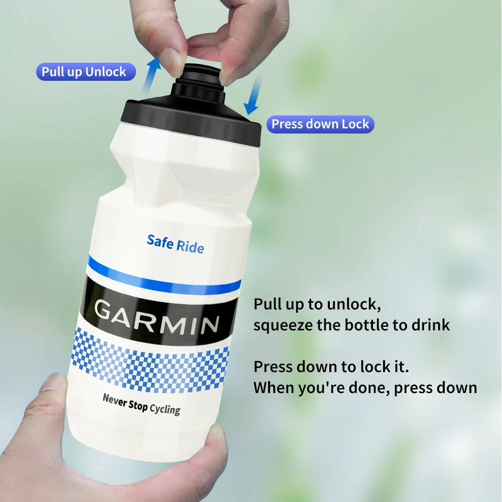 Garmin-Cycling-Water-Bottle-610ml-Leak-proof-Squeezable-Taste-free-BPA ...