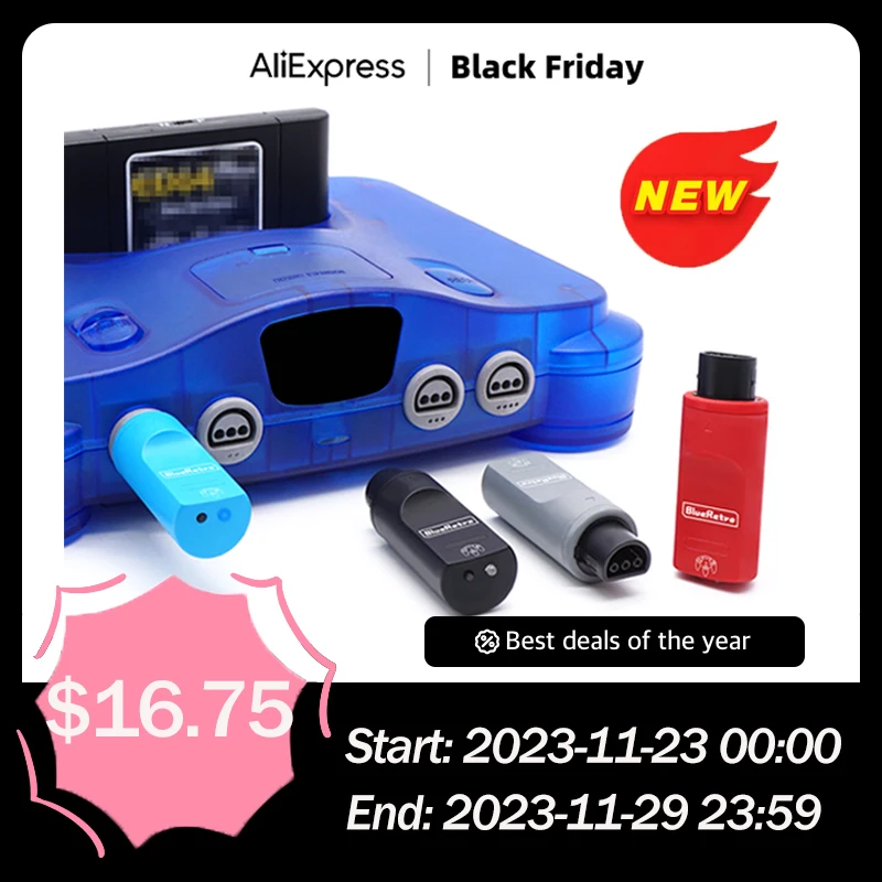 BlueRetro-For-Nintendo-64-N64-Console-Wireless-Game-Controllers-Adapter ...