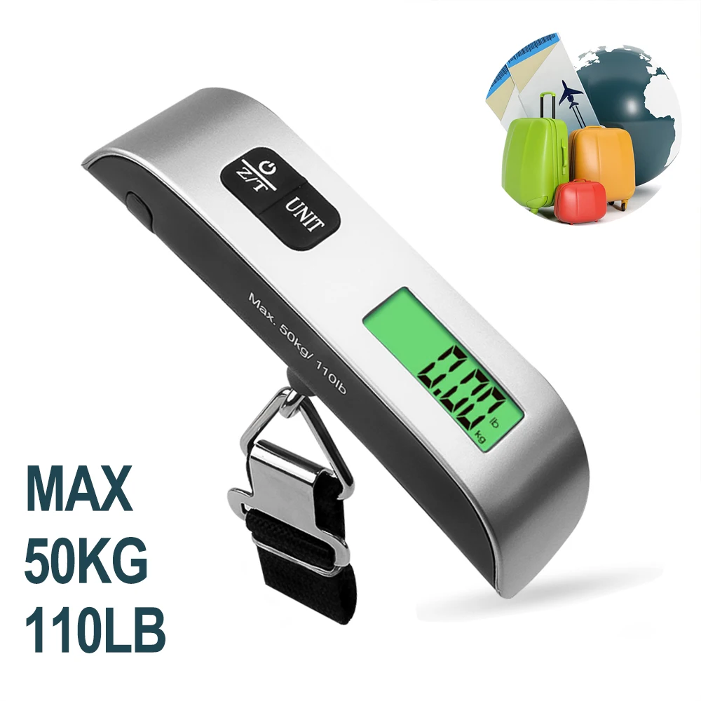 Portable Hook Scale Digital LCD Weight Scale 110lb/50kg Electronic ...