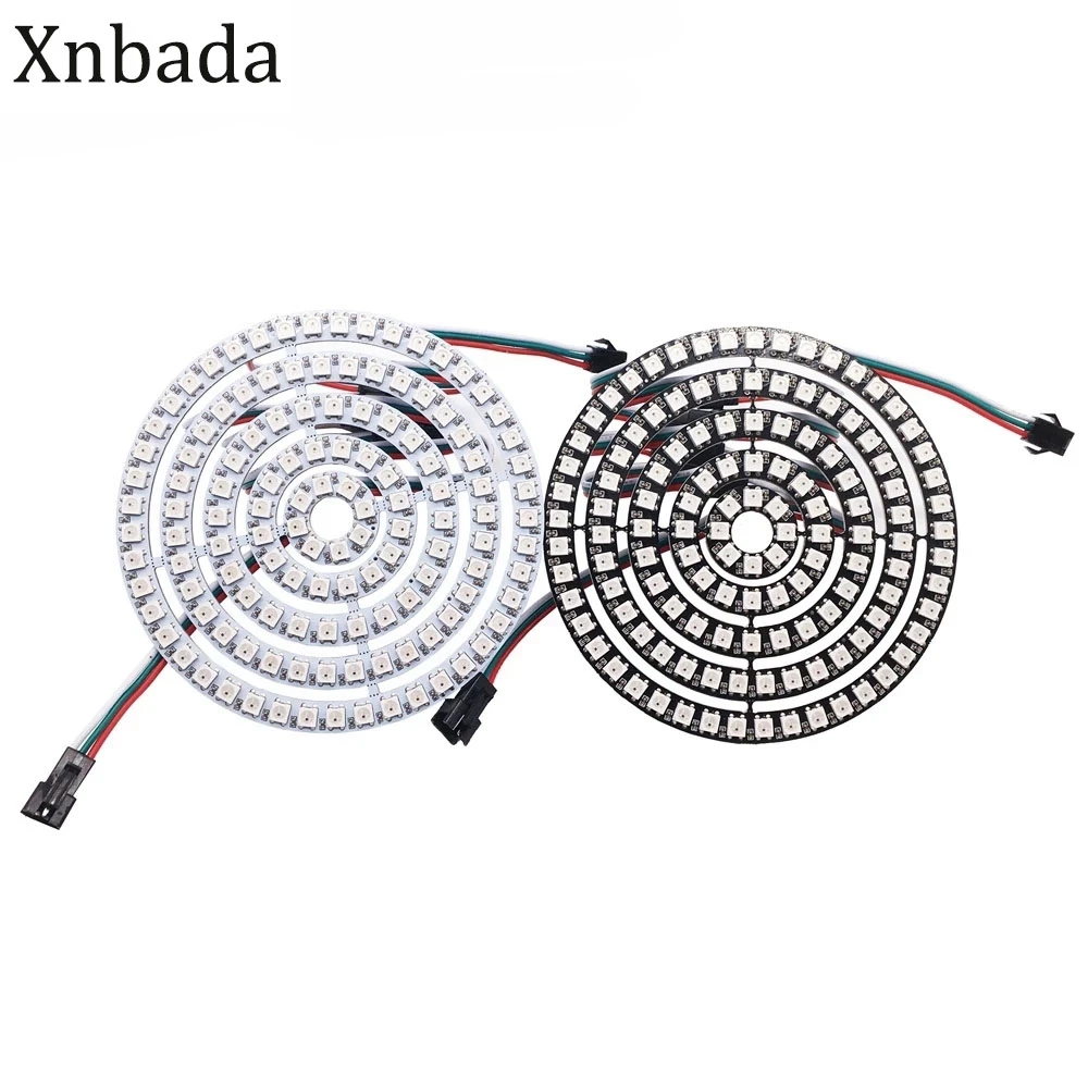 Led-Pixel-Ring-WS2812B-Addressable-8-16-24-35-45Leds-5050-RGB-Led-Diode ...