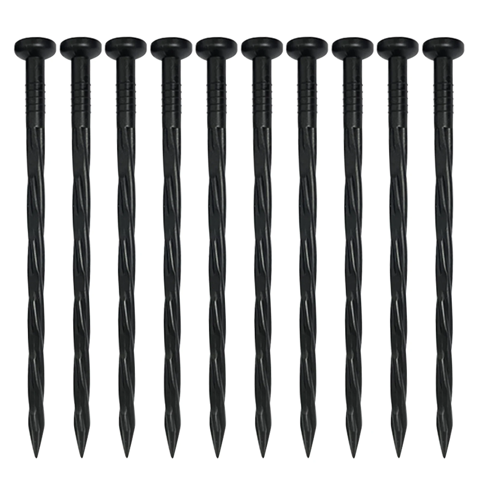25pcs-Lawn-Edging-Nails-Grass-Plastic-Ground-Nail-Patio-Landscape-Black ...