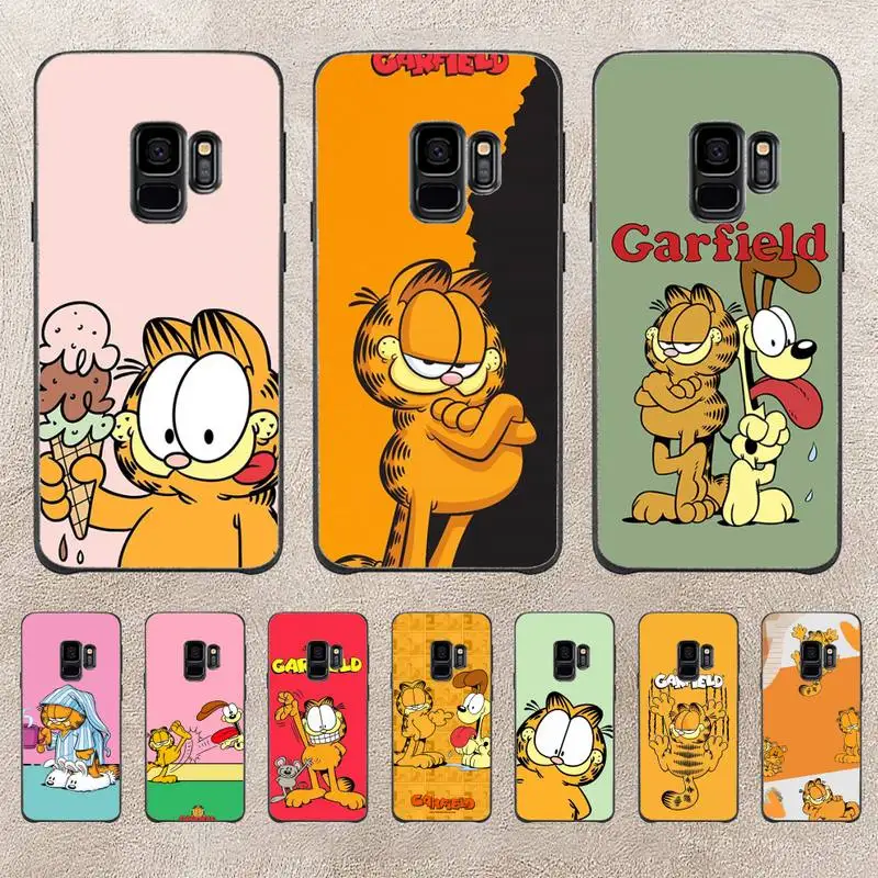 Cartoon Cat Garfield Phone Case For Samsung Note 8 9 10 20 Note10Pro ...