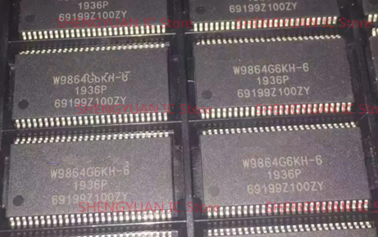 10Pcs/lot W9864G6KH-6 TSOP-54 W9864G6KH-6I W9864G6KH 1M X 4 BANKS X 16 ...