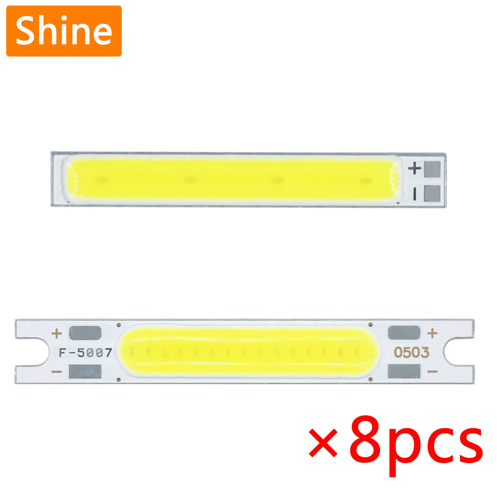 8 Uds LED COB lámpara cuentas Chip de alta potencia 1W 3W 5W DC3V 9V ...