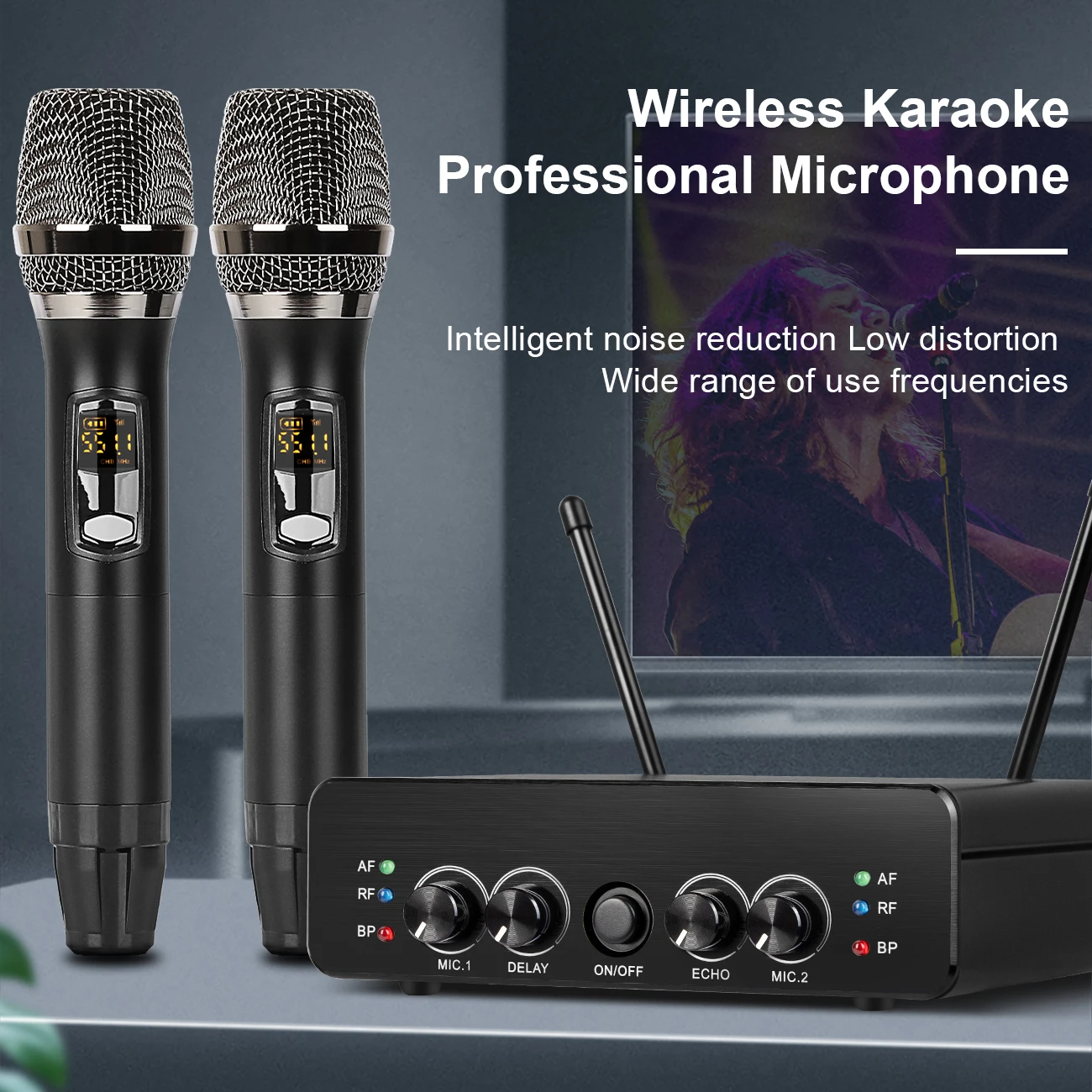 UHF Microphone Transmitter Receiver UHF Wireless XLR System ...