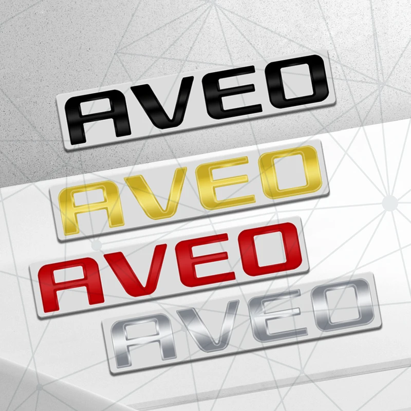 3D Auto Metal AVEO Badge Car Rear Trunk Emblem Sticker LOGO Decor For ...