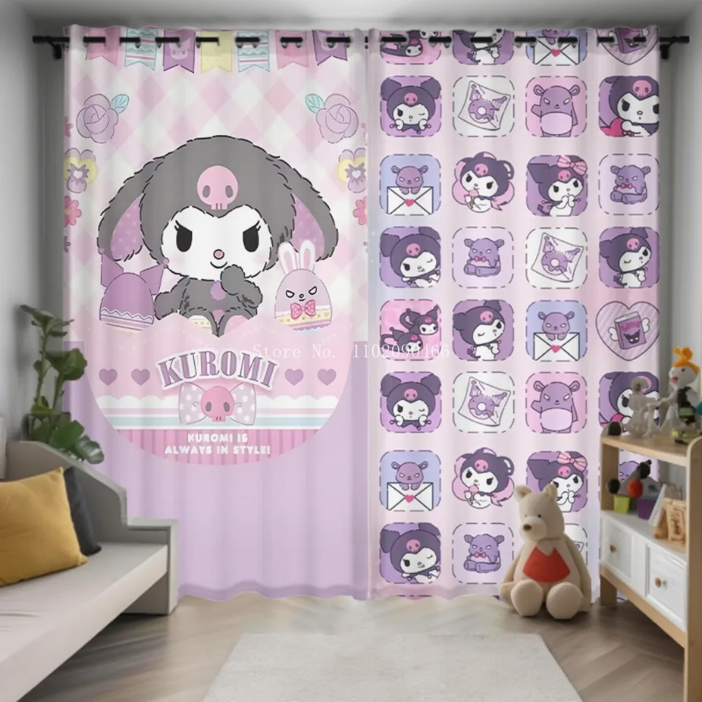 Anime-Kuromi-My-Melody-Printed-Blackout-Curtain-Window-Shade-Children ...