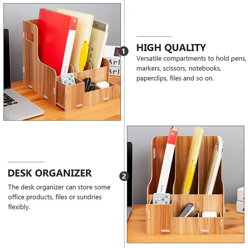 데스크탑 A4 수납함 정리 보관함, 메일 A4 수납 공간 펜, 사무실 종이, 편지 분류 트레이 박스, 문서 잡지 ...