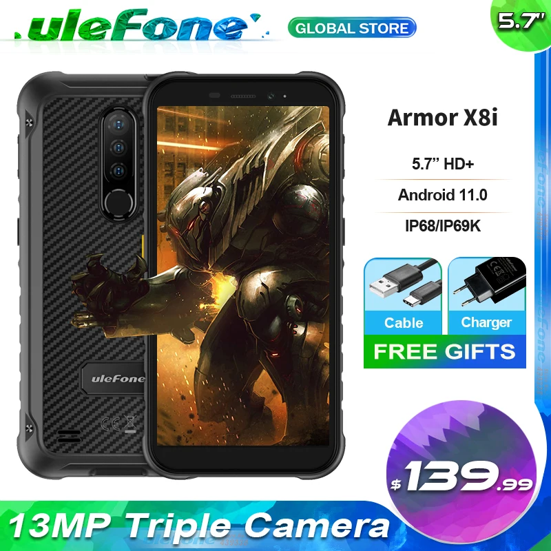 Ulefone-Armor-X8i-Rugged-Waterproof-Smartphone-Android11-5-7-inch-Cell ...
