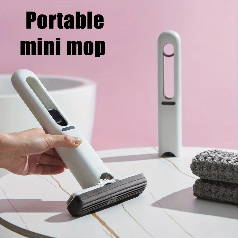 Mini Mop Powerful Squeeze Folding Floor Washing Home Cleaning Mops Self ...