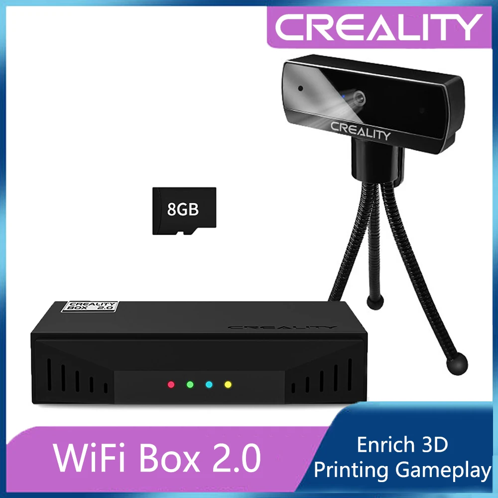 Creality WiFi Box Smart Kit 2.0 Wireless Control Intelligent Assistant with HD Cam. 8G Card ...