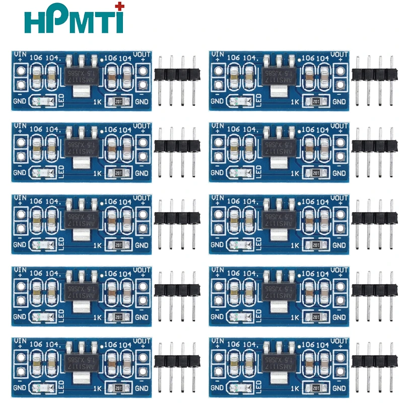 10 PCS AMS1117 1.2V 1.5V 1.8V 2.5V 3.3V 5V power supply module AMS1117 5.0V power module AMS1117 ...