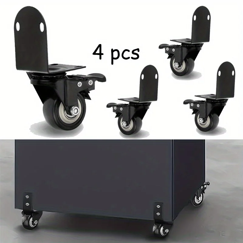 4pcs Furniture Caster Wheel Nightstand Universal Roller Slider ...