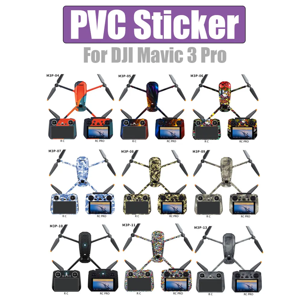 Sticker Skin for DJI Mavic 3 Pro Stickers Protector Waterproof PVC ...